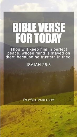 ISAIAH 26:3 | Comforting Bible Verse For Today