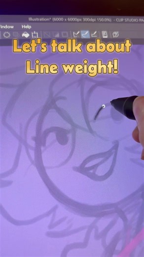 Exploring Line Weight with My New XPPen Tablet