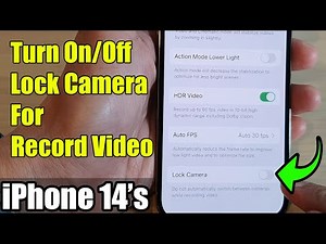 iPhone 14's/14 Pro Max: How to Turn On/Off Lock Camera For Record Video