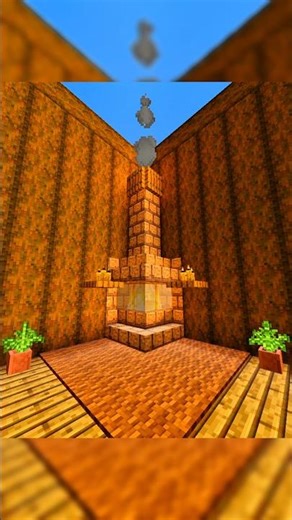 Mediaeval fire place #minecraft #minecraftbuilds