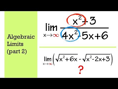 calculus 1, limits at infinity (but do it without a calculator)
