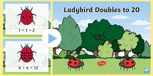 Ladybird Doubles to 20 PowerPoint