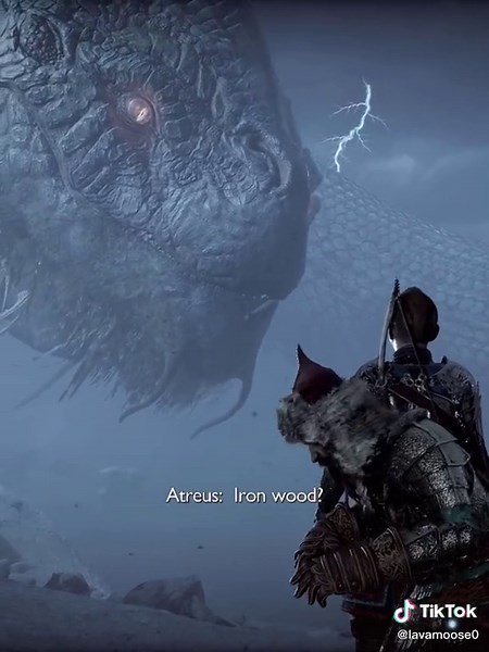 Atreus CALLS The World Serpent (Jormungandr) - God Of War Ragnarök. #godofwar #kratosgodofwar #godofwarragnarok #kratos #gaming #gamingontiktok #fyp #atreus #ps5