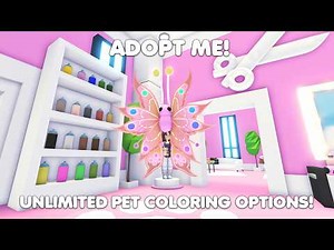 NEW! UNLIMITED PET COLORING OPTIONS in Adopt me!
