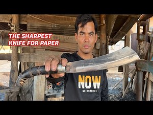 HOW TO MAKE THE SHARPEST KNIFE FRO CUTTING PAPER.