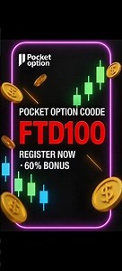 Pocket Option Promo Code FTD100 | Get 60% Bonus | Pocket Option Registration Guide #PocketOption