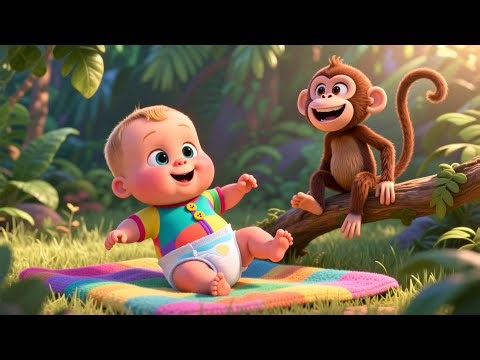 Silly Monkey Dance Parade 🐒🎶 | Fun Animal Dance Song for Kids | Sing Along & Move