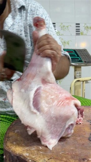 Butchers - Mutton Cutting | Meat Chopping | Knife - HOW TO CUT #trending #shorts #reels