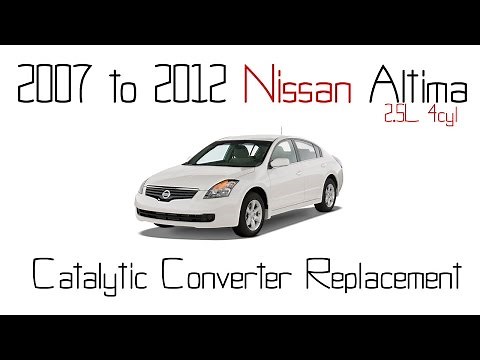 2007 to 2012 Nissan altima 2.5L catalytic converter replacement - Exhaust manifold DIY w/Voice over