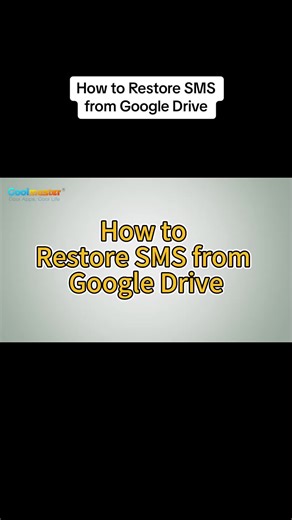 How to restore sms from google drive #howto #restore #sms #googledrive