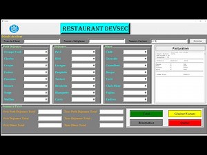 Gestion des Plats et Factures d'un Restaurant