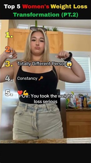 TOP 5 Women's Weight Loss Transformations (PART II)