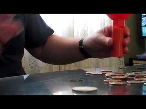 counting coins manually using tubes are just as fast as a machine
