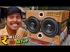 Making High Quality BoomBox At Home | How To Make Speaker Box Using Cardboard | Cheapest Dj Setup