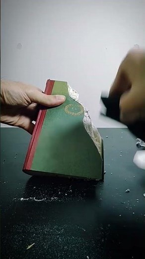 Book art sculpture tutorial idea