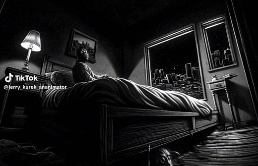 Creepy Animated Illustration to Throbbing Gristle's Hamburger Lady