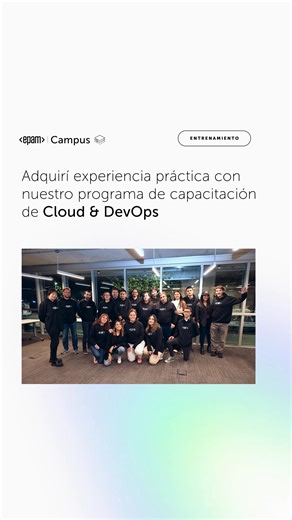 Conocé el mundo del Cloud Engineering con EPAM. Aprendé habilidades prácticas y en alta demanda con nuestro Cloud Platform Engineer Specialization Program. ¡Postulate hoy! | EPAM Argentina