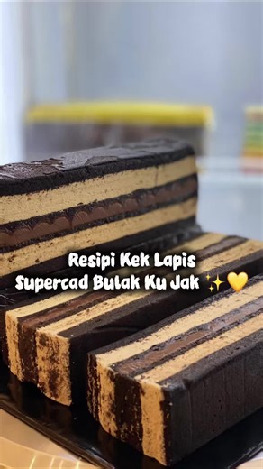 Resipi Kek Lapis Supercad Mudah dan Sedap