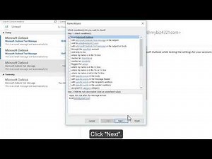 How to set up email rules in Outlook 2016?