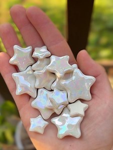 Opalescent Star Magnets - Stocking Stuffer - Comes Wrapped! Hand Sculpted "fridge Glitter" Set of 3 - Etsy
