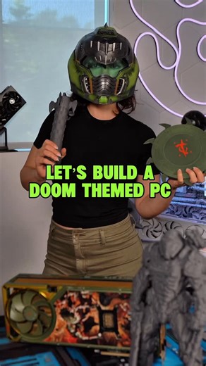 Hall Of Tech on Instagram: "Fell in love with this case back at Computex in May… after almost 5 months of waiting, it’s finally here. HAVN did not disappoint, it’s everything I imagined and more. And this is just the beginning… I’m building a full @doom -themed PC setup around it. Stay tuned for Part 2  . . . . #fyp #doomslayer #doom #pcgaming #halloftech #pc #pcgaming #gamingpc #tech #techbaddie"