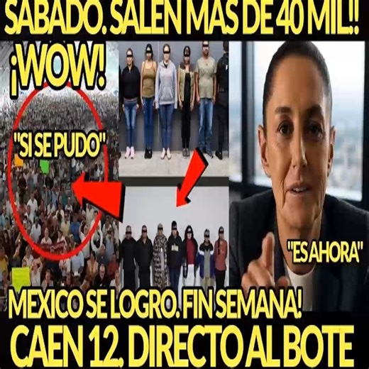 43K views · 1K reactions | Se logró todo sabadazo nacional 40 mil protestan 12 van presos Claudia al límite | Daily Brief | Facebook