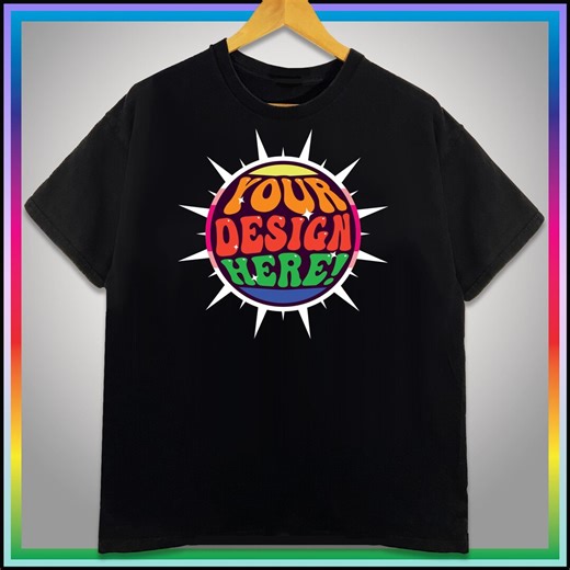 Custom T-shirt | Print Your Own Design - Etsy