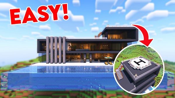 Building an Amazing Cliff Mansion in Minecraft! 🏡⛰️