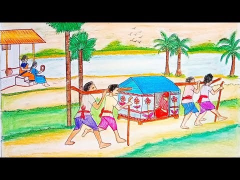 EASY Scenery Drawing ✏️ How to Draw a Landscape Step by Step for Beginners