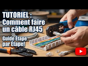 Installer un plug RJ45 sur un câble réseau – Explications étape par étape