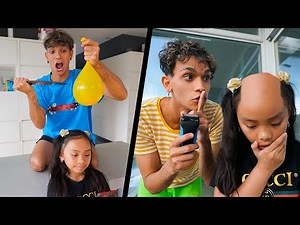 PRANKING OUR LITTLE SISTER FOR 24 HOURS!