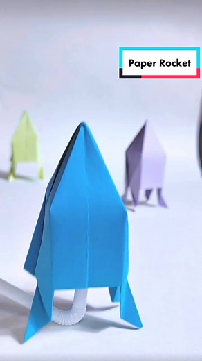 How to Make an Origami Paper Rocket