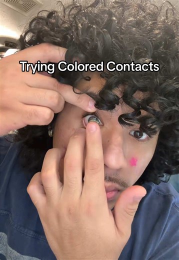 Trying Out Stunning Colored Contacts