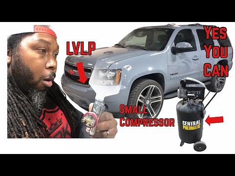 COMPLETE PAINT JOB with the SPRAYIT R500 LVLP spray gun and a small compressor