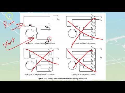 Split-Phase (single-phase) Motor connections - L3 Y1 LT11