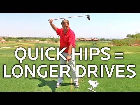 HIT DRIVER LONGER WITH A QUICKER HIP TURN (Simple Drill You Can Do Anywhere)