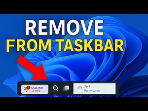 How to Remove Weather & News Feed from Taskbar in Windows 11