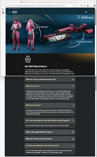 Star Citizen - Hide your referral code !!! - IAE '25