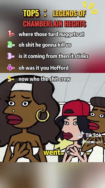 #foryoupage #legendsofchamberlainheights #top5#animation | Chamberlain Heights