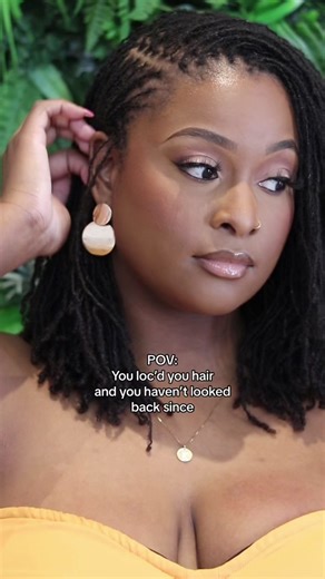 I’m sorry. What was said about locs being boring again 🤔? Because since I’ve had my sisterocks, I’ve done SO many styles. It’s still easier than styling my loose natural hair. Drop a ✋🏾if getting locs was one of the best hair decisions you made too! & let me know which style is your favorite! #microlocstyles #locstyleswomen #sisterlockstyles #microlocsjourney