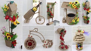 253K views · 8.9K reactions | 10 Showpiece Organizer Ideas from Waste Materials | Jute Craft Ideas | Diy Bigboom | Facebook