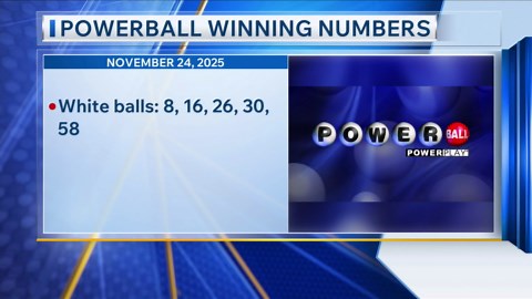 Powerball Winning Numbers For Nov. 24, 2025