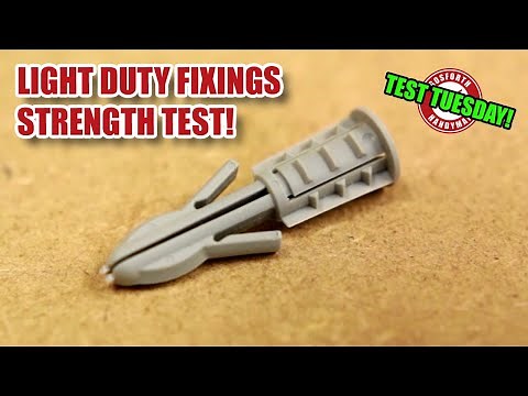 How strong are Fischer light duty plasterboard fixings?
