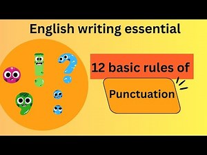 Top 12 rules of punctuation| how to use punctuation|punctuation rules| English grammar|