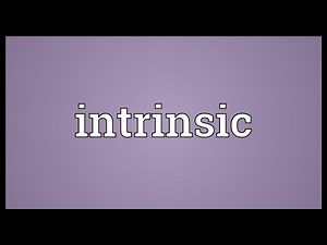 Intrinsic Meaning