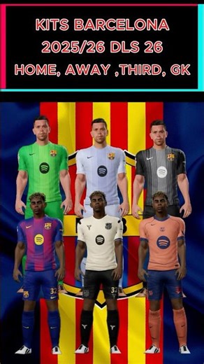 Full Kits Barcelona 2025/26 DLS 26 ❤️💙 #dls26 #dlscreator #dreamleaguesoccer #barcelona
