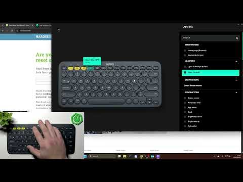 Logitech K380 – How to Assign ChatGPT to a Key