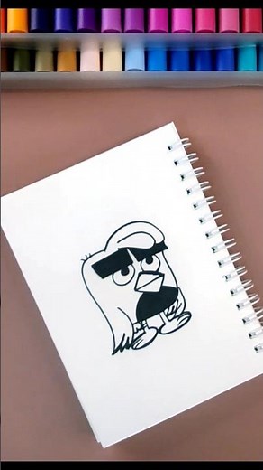 How to Draw Angry Bird - Easy Step by Step Angry Bird Tutorial #angrybirds #drawing #sketching