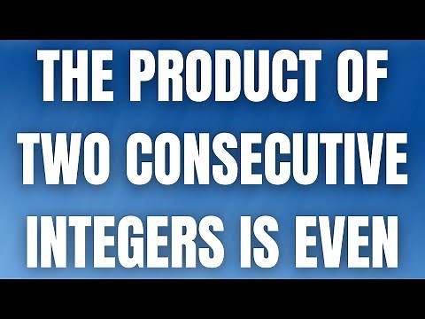 Proof: The Product of Two Consecutive Integers is Even