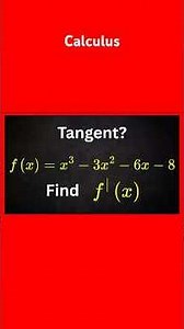 Find the Tangent Fast | Can You Spot This?